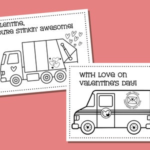 Construction Truck Coloring Pages for Valentines Day, Valentine's Day ...