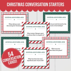 Christmas Ice Breaker Game, Conversation Starter for Office Party Game ...