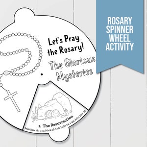 Learning the Rosary Printable Featuring the Glorious Mysteries in a ...