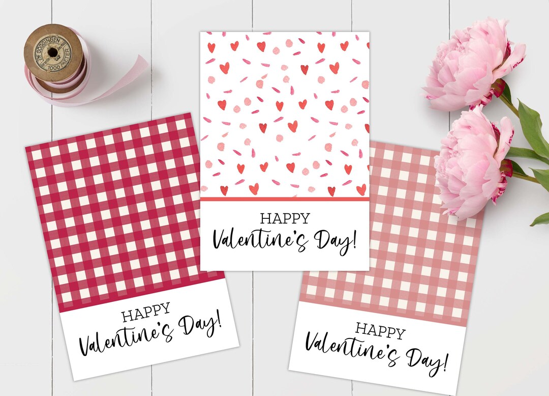 Valentine's Day Mini Cookie Card, Printable Mini Cookie Card, Cookie ...