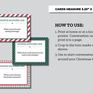 Christmas Ice Breaker Game, Conversation Starter for Office Party Game ...