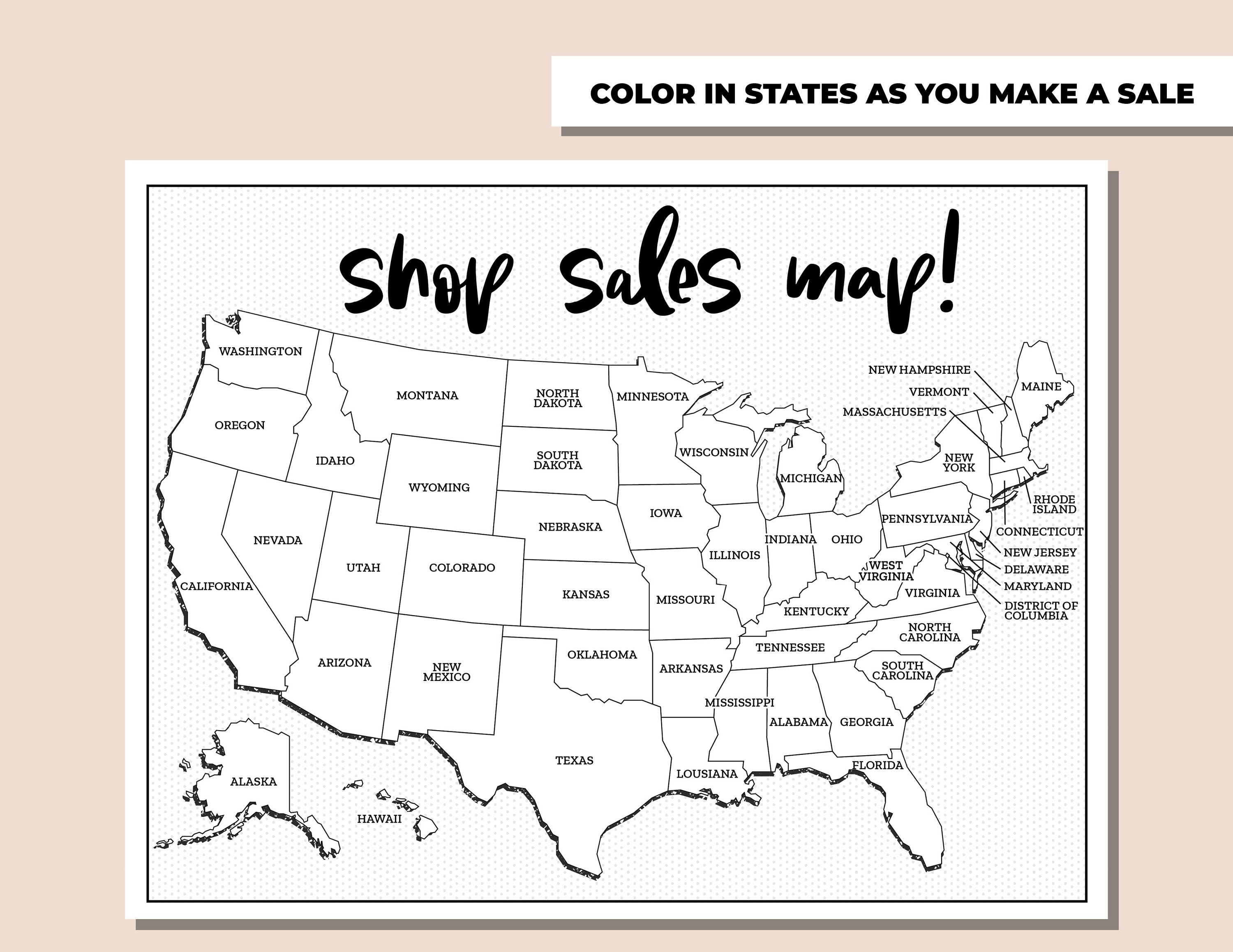 Shop Sales Tracker Map Etsy Sales Map Where Ive Shipped - Etsy