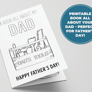 All About Dad Printable Book for Father's Day, Perfect Father's Day ...