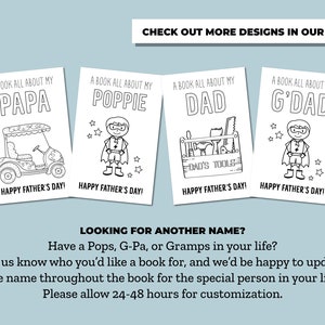 All About Granddaddy Printable Book for Father's Day, Perfect Father's ...