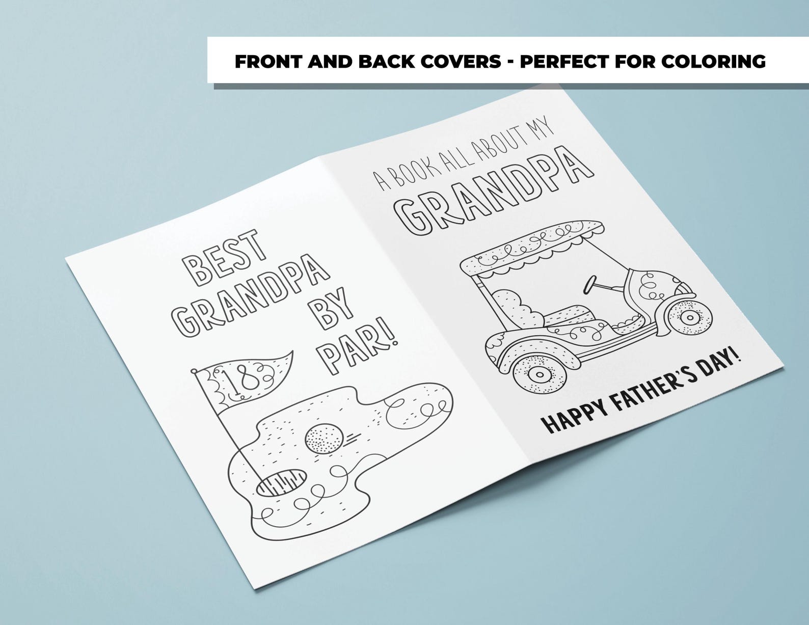 All About Grandpa Printable Book, Father's Day Activity for Kids ...