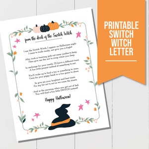 Switch Witch Printable Letter, Letter From the Switch Witch, Kids ...