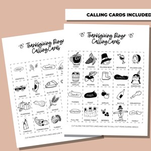 Thanksgiving BINGO Game, Printable Thanksgiving Game, Fall Bingo Game ...