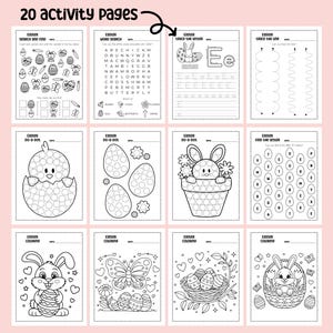 Preschool Easter Worksheet Bundle, Easter Activities for Preschool ...