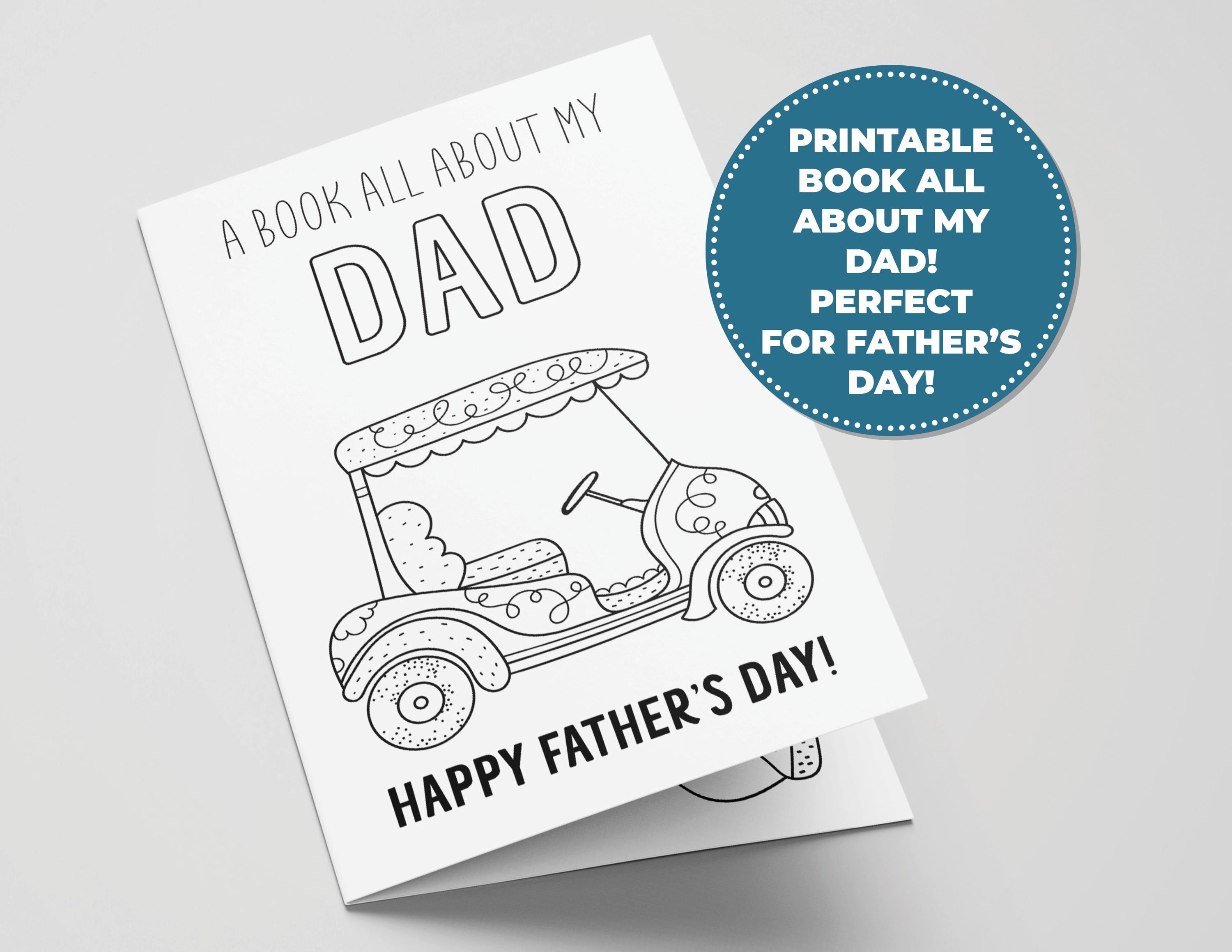 All About Dad Printable Book for Father's Day, Perfect Father's Day ...