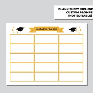 Graduation Charades Party Game Printable for Your Next Graduation Party ...