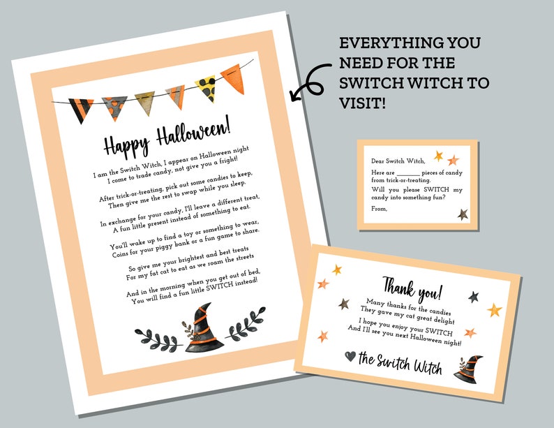 Switch Witch Printable Letter Letter From the Switch Witch - Etsy