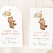 Bear Birthday Thank You Tag Editable Beary 3rd Birthday Thank You Tag ...