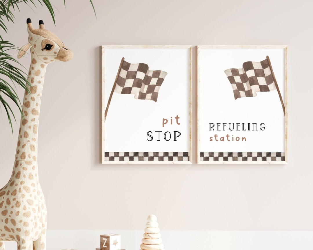 Pit Stop Sign Refueling Station Sign Dirt Bike Birthday Party Table ...