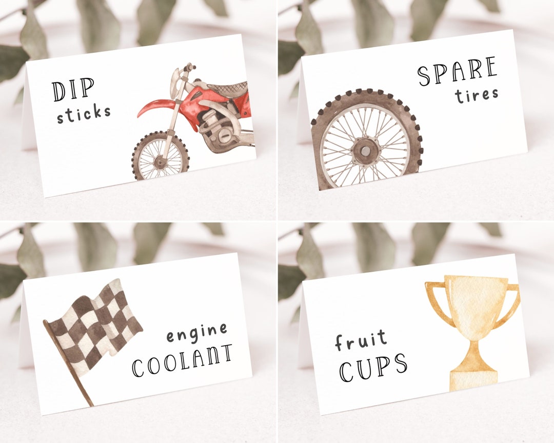 Two Fast Dirt Bike Food Labels 2nd Birthday Template. Dirt Bike Second ...