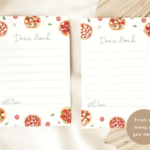 Pizza Party Time Capsule Editable Template Pizza 1st Birthday Time ...