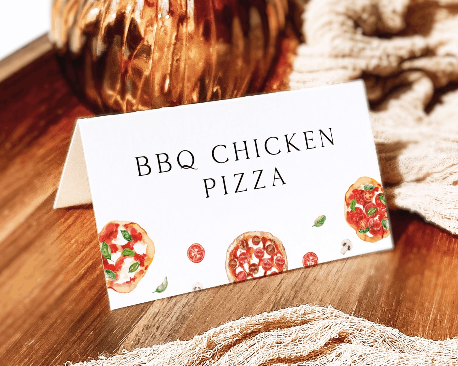 Pizza Party Birthday Food Labels Editable Template Pizza Party Food ...