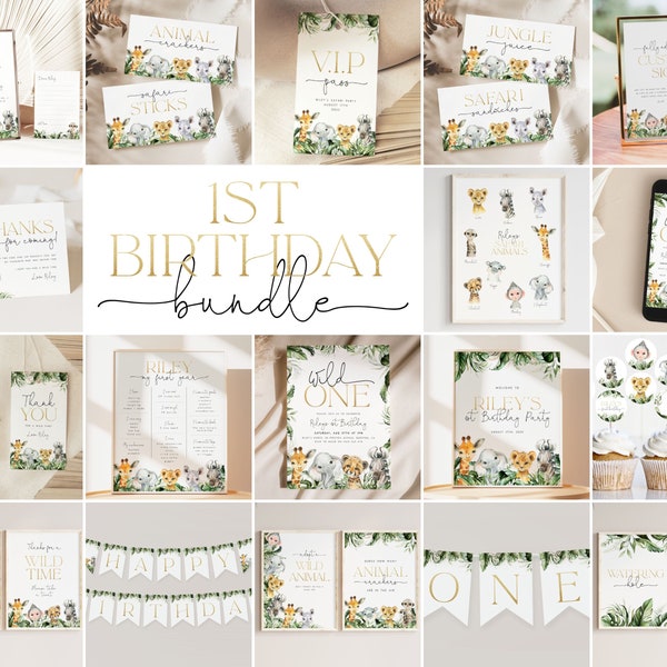 Wild One Birthday Bundle - Etsy