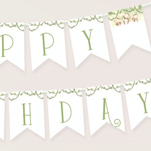 Monkey Happy Birthday Banner Template, Monkey Birthday Banner Jungle ...
