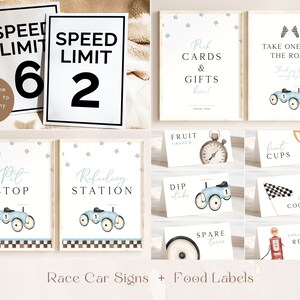 Fast One Race Car Bundle First Birthday Bundle Vintage Race Car 1st ...