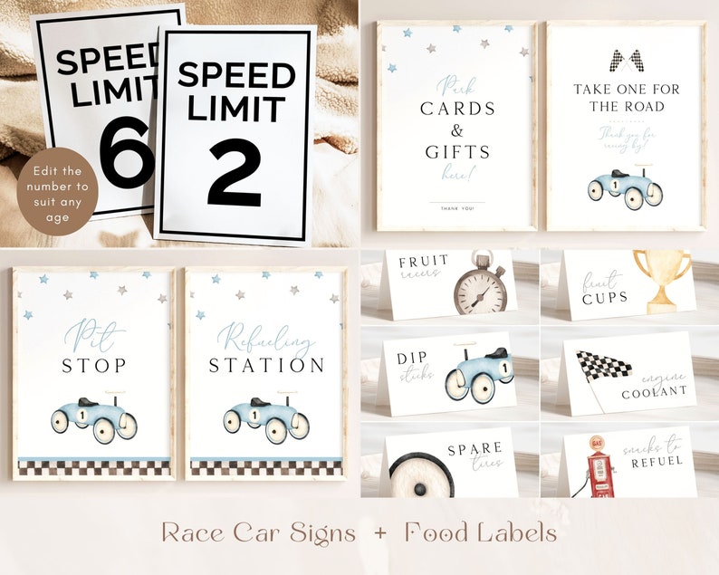 Fast One Race Car Bundle First Birthday Bundle Vintage Race - Etsy