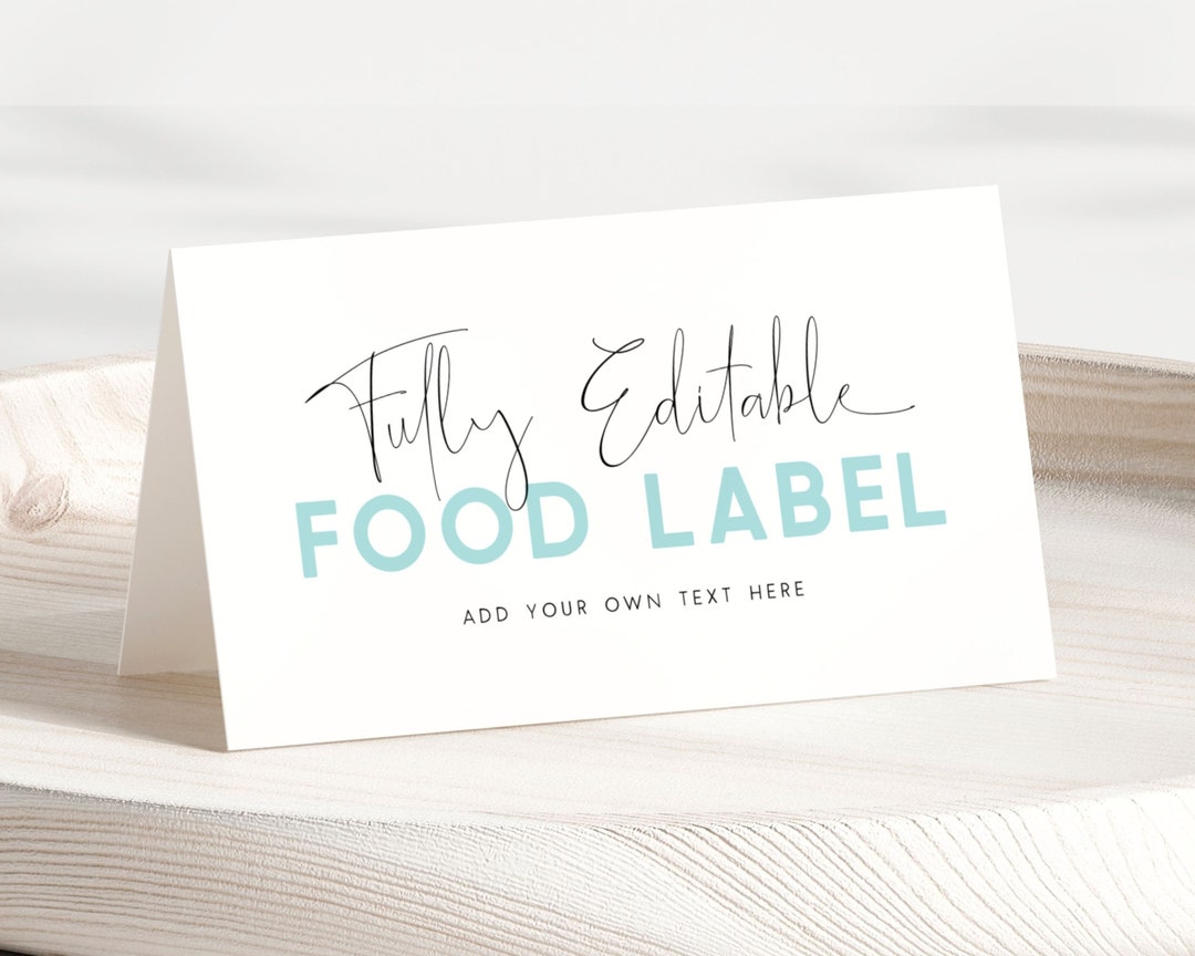 Bear Birthday Food Labels Template. Beary 3rd Birthday Party Decor ...