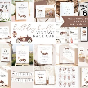 Fast One Race Car First Birthday Cupcake Toppers Template. Race Car ...