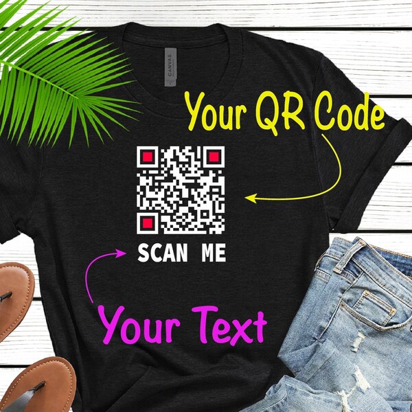 Qr Code Shirt - Etsy