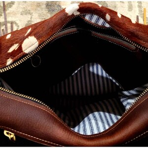 Double Fringe 15x15 Axis Print Cowhide Purse - Etsy