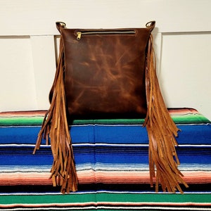 Double Fringe 15x15 Axis Print Cowhide Purse - Etsy