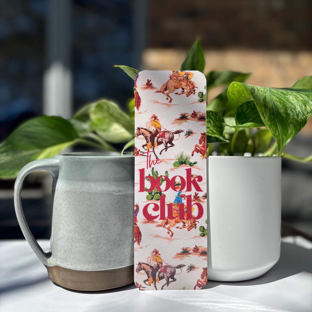 Cowboy Bookmark Cowboy Romance Rodeo Reading Bookmark | Book Club Favor ...