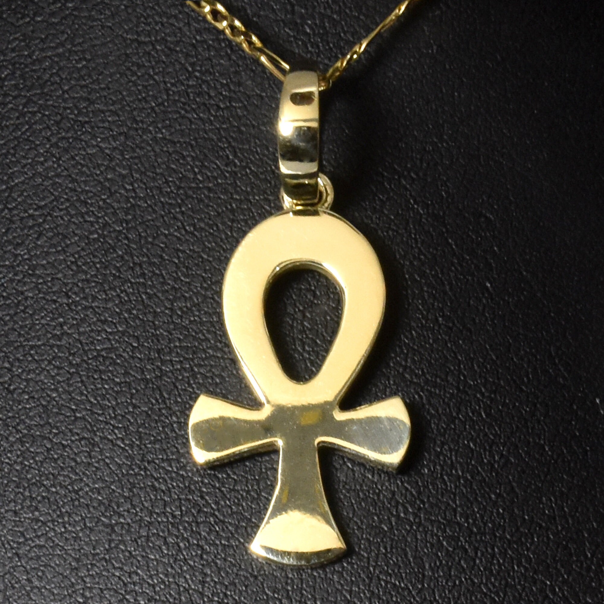 14k Gold Clean Ankh Pendant | Etsy