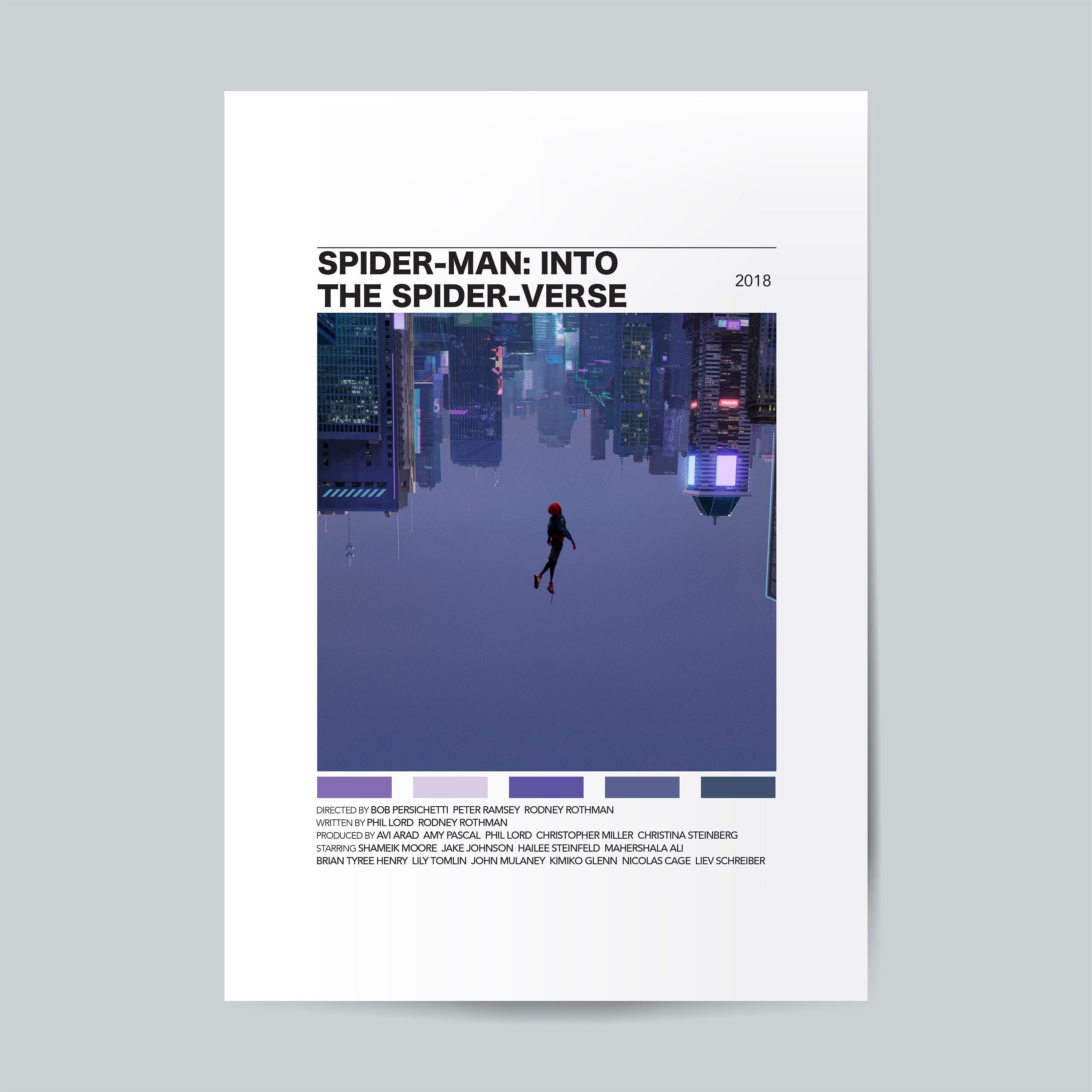 Spider-man: Into the Spiderverse Movie Poster | Etsy