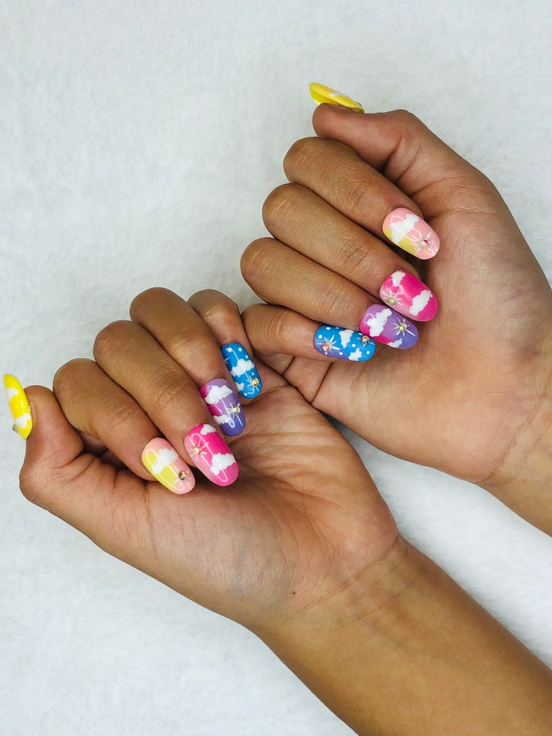 Kids Press on Nails - Etsy