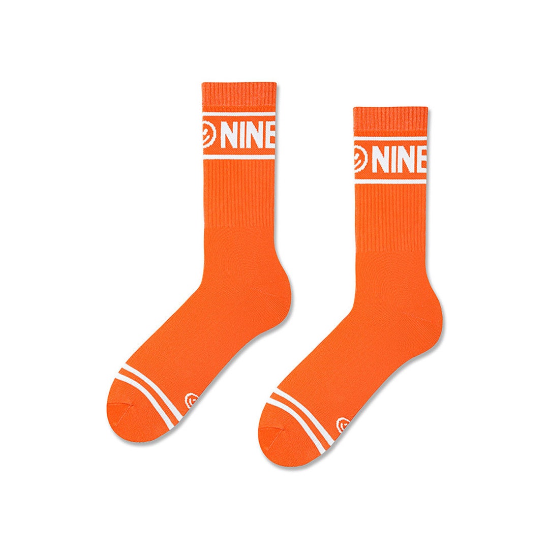 Orange Retro Socks | Skater Cotton Socks | Soft Crew Sock | Tennis ...