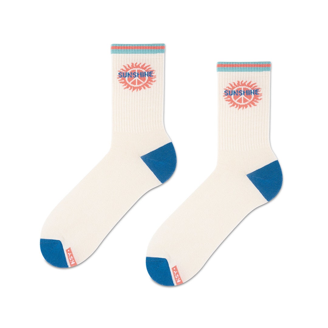 Zooksy - Socks for Women and Men, 1 Pair SURF I Colorful Socks I Cotton ...