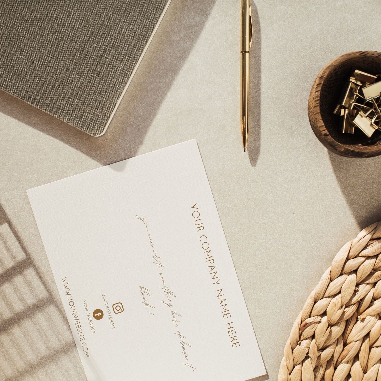 Printable Luxury Thank You for Your Order Card, Template Card, Thank ...