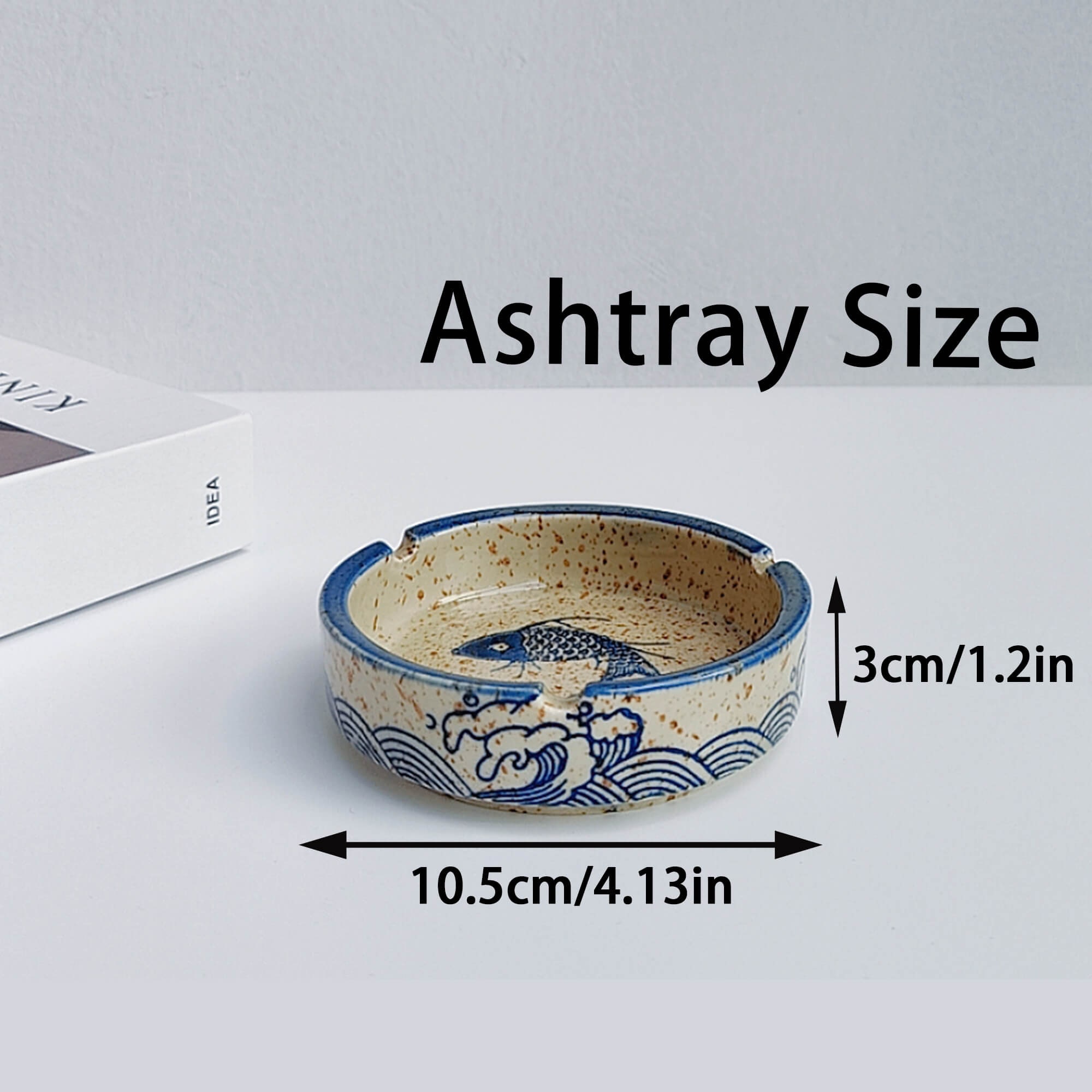 Custom Combination Ceramic Anti-flying Ashtray With Cover,japanese ...