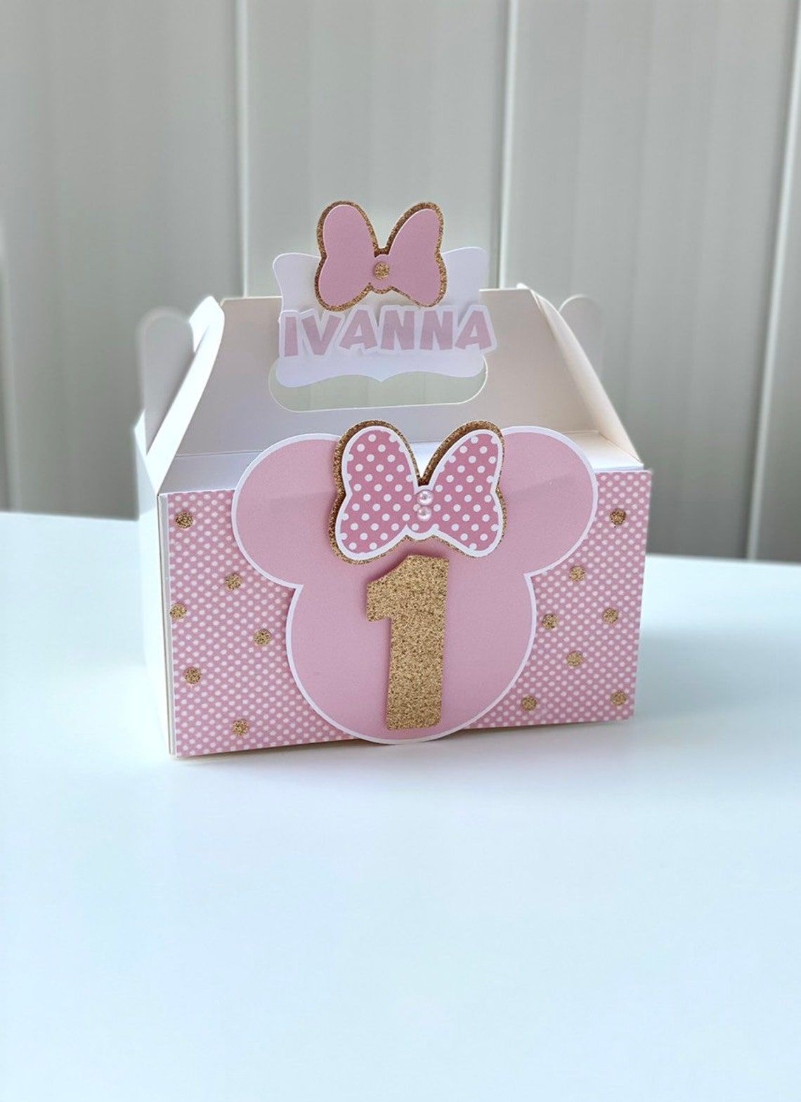 Custom Minnie Mouse Favor Boxes / Party Supplies Minnie Mouse - Etsy