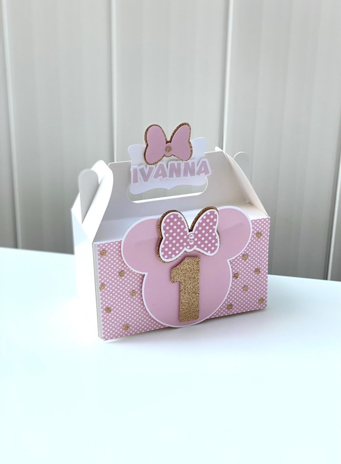 Custom Minnie Mouse Favor Boxes / Party Supplies Minnie Mouse - Etsy