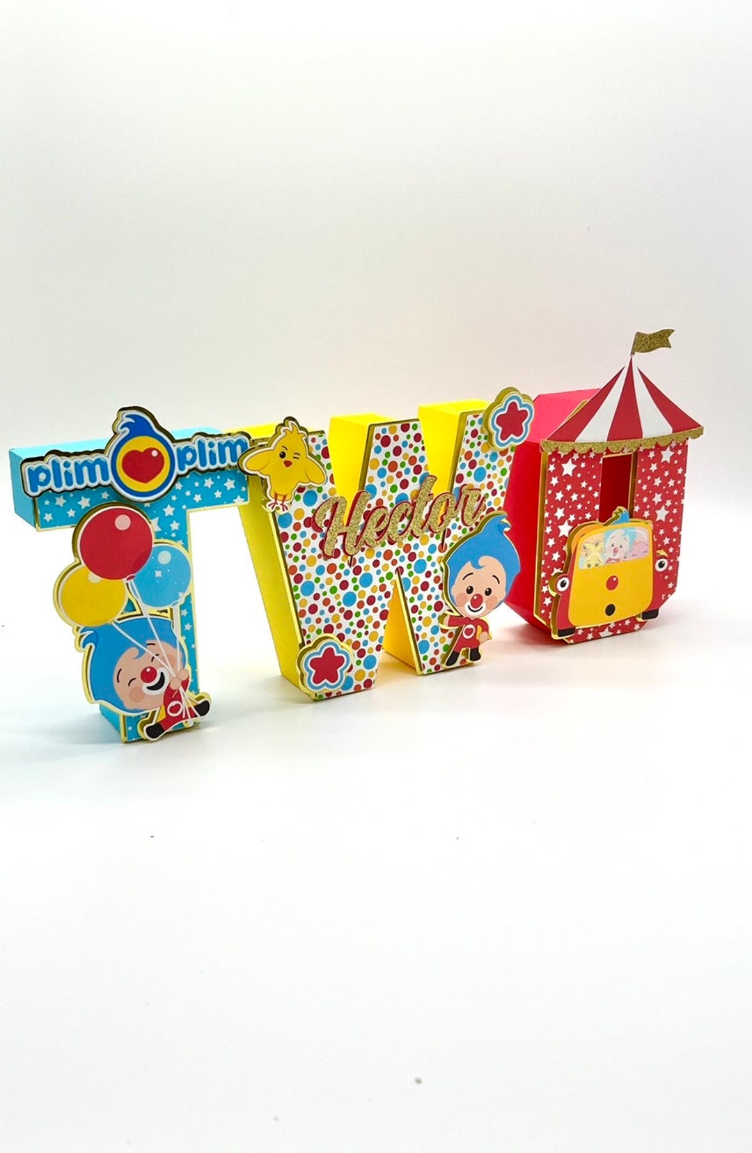 Custom Plim Plim Circus 3D Letters / Birthday Party - Etsy Canada