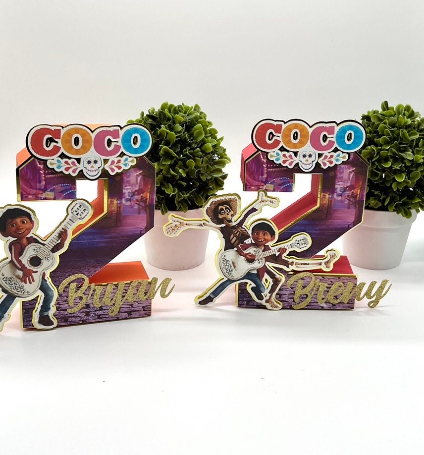 Custom Disney Coco 3D Numbers or Letters / Birthday Party - Etsy