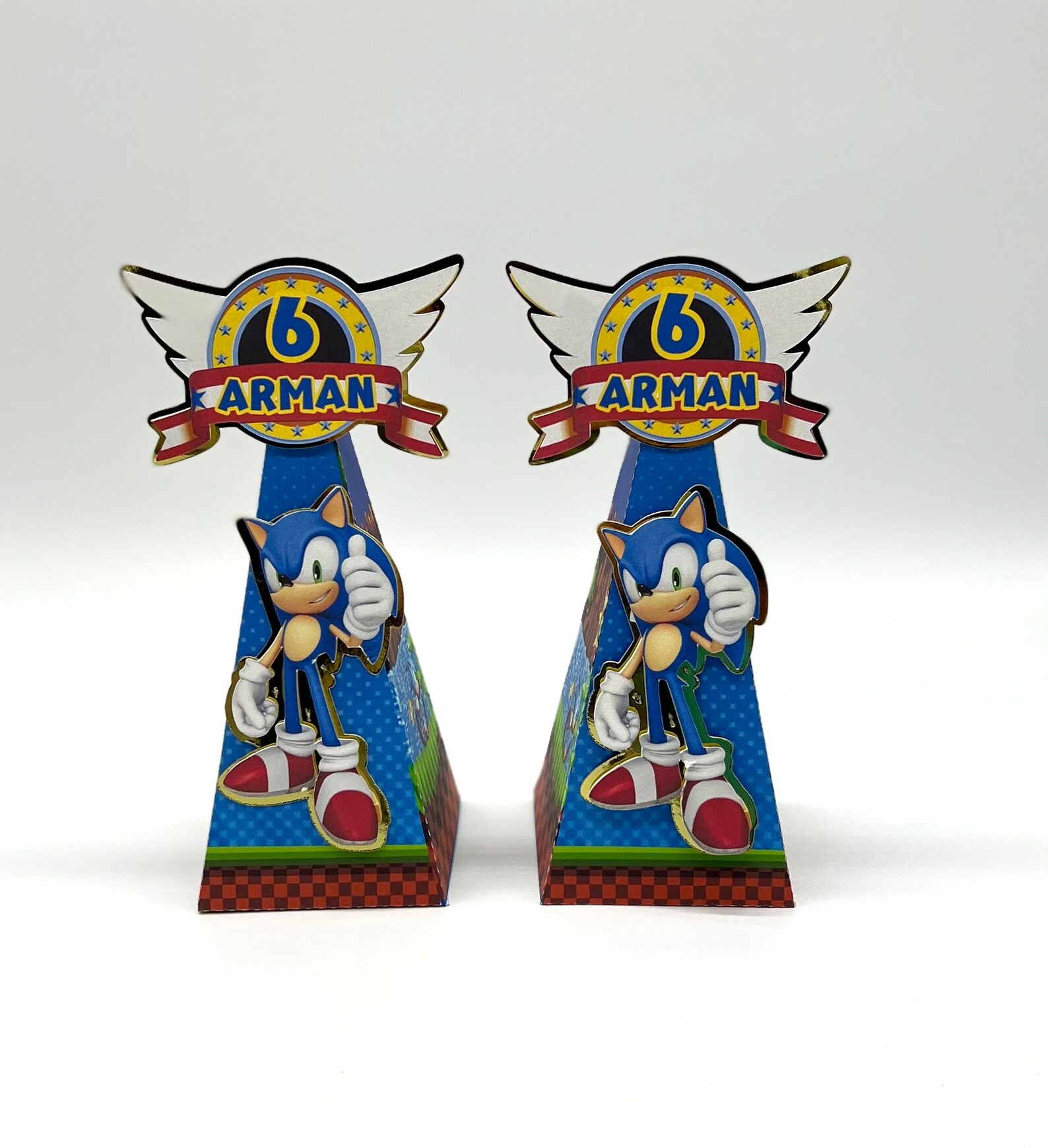 Sonic Favor Box Sonic Candy Box Sonic Party Decorations - Etsy