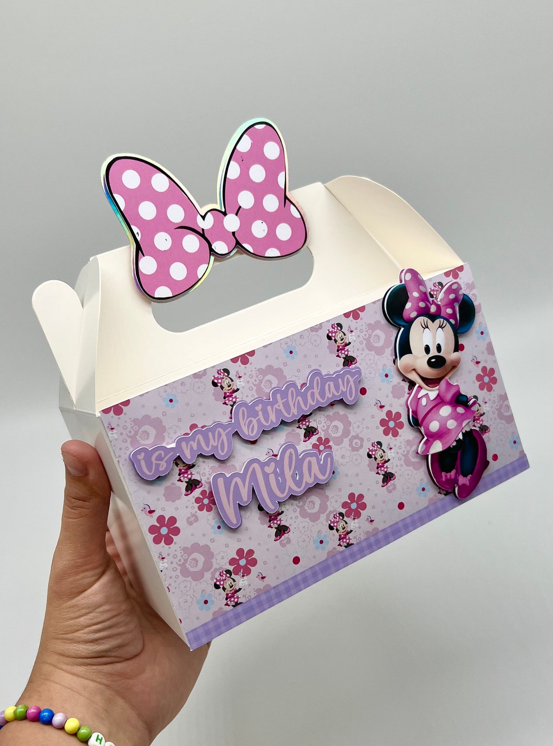 Custom Minnie Mouse Party Box/ Minnie Mouse Party/ Minnie - Etsy