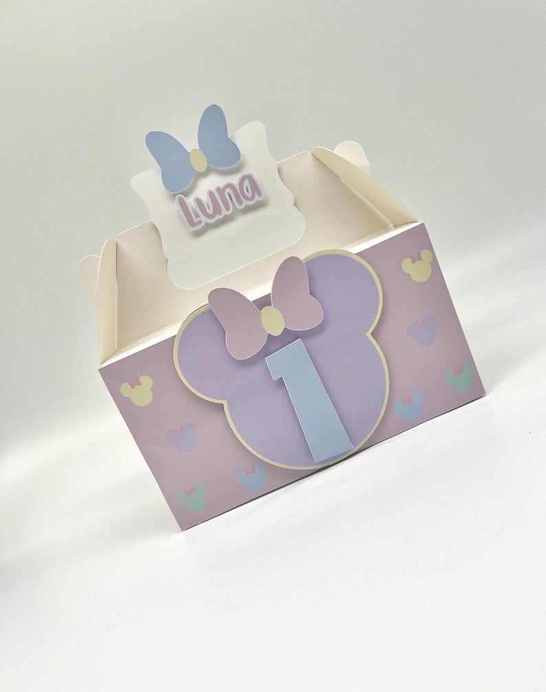 Custom Minnie Mouse Favor Boxes / Party Supplies Minnie Mouse - Etsy