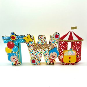 Custom Plim Plim Circus 3D Letters / Birthday Party | Etsy Canada