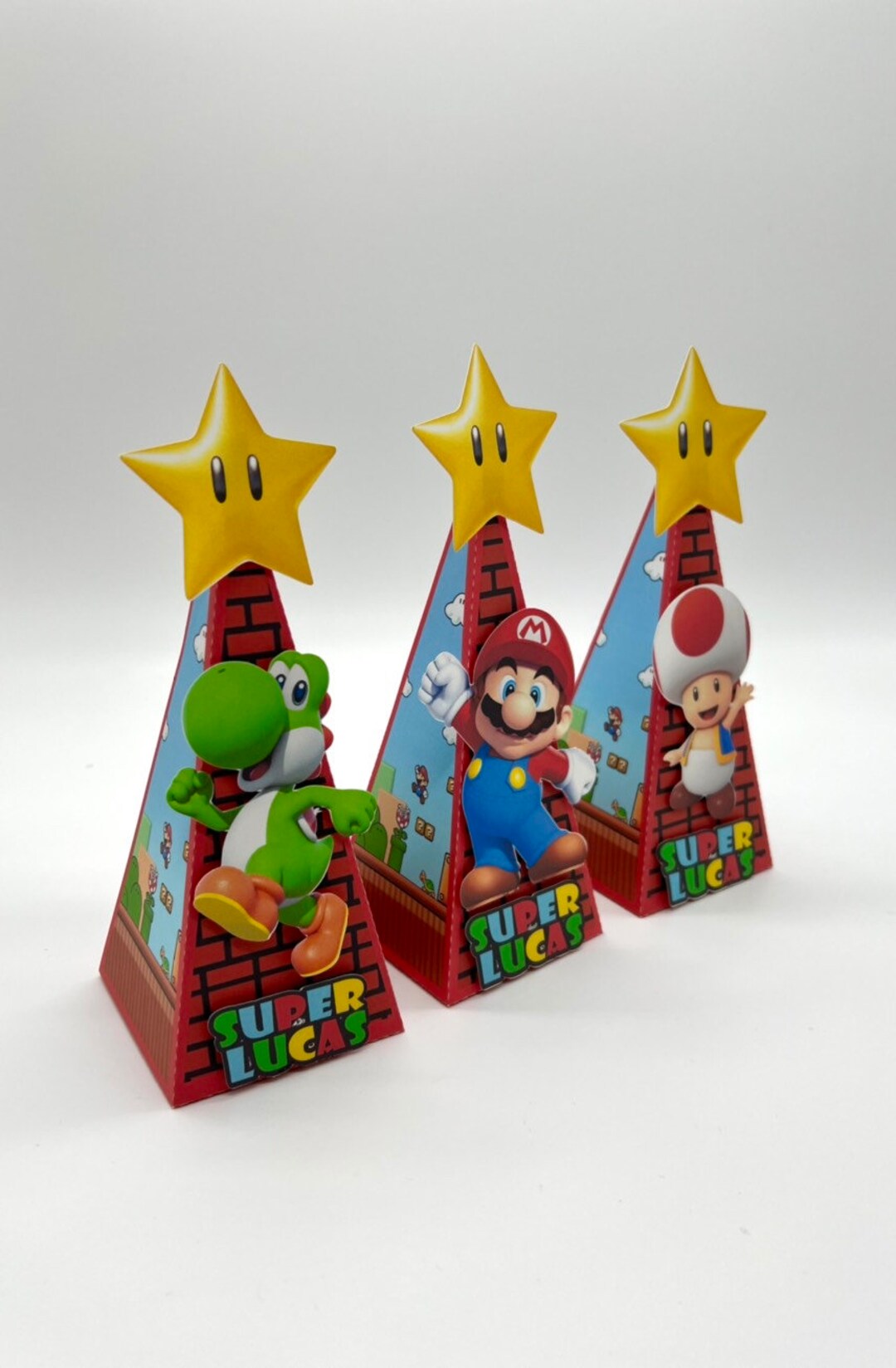 Mario Bros Favor Box | Mario Bros Candy Box, Mario Bros Decorations ...