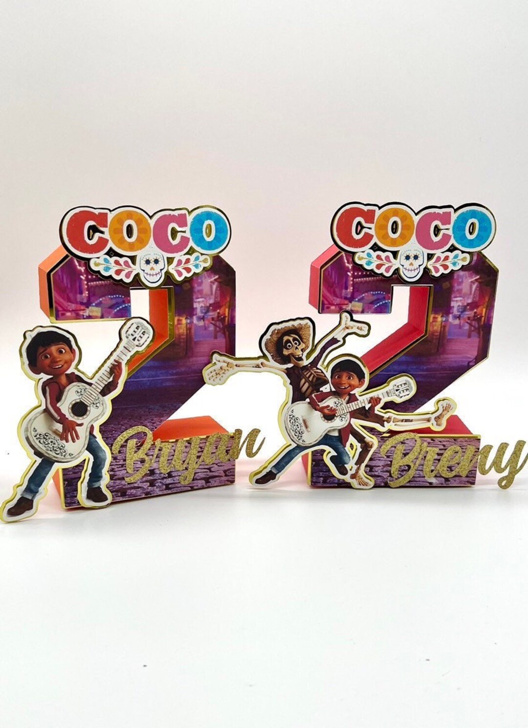 Custom Disney Coco 3D Numbers or Letters / Birthday Party Decorations ...