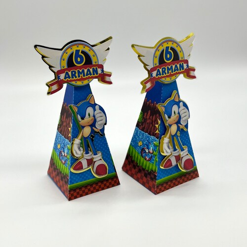 Sonic Favor Box Sonic Candy Box Sonic Party Decorations - Etsy