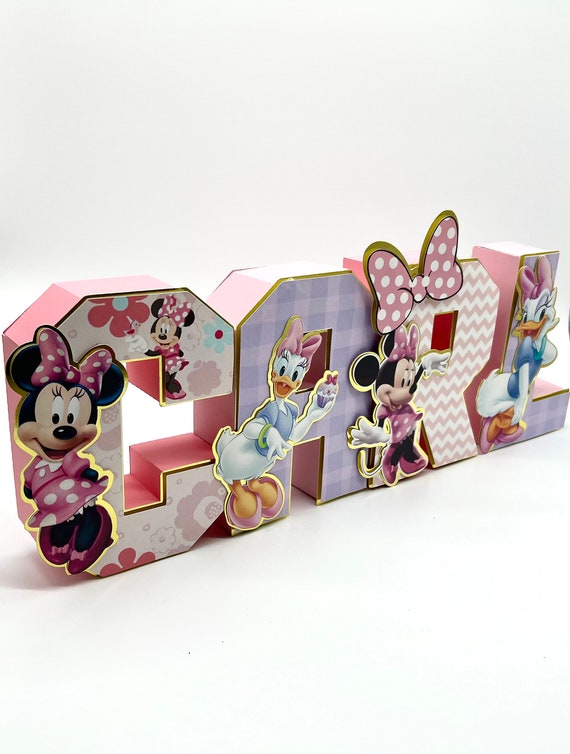 Minnie Mouse Bowtique 3D Letters/minnie Mouse Letters/ Minnie | Etsy
