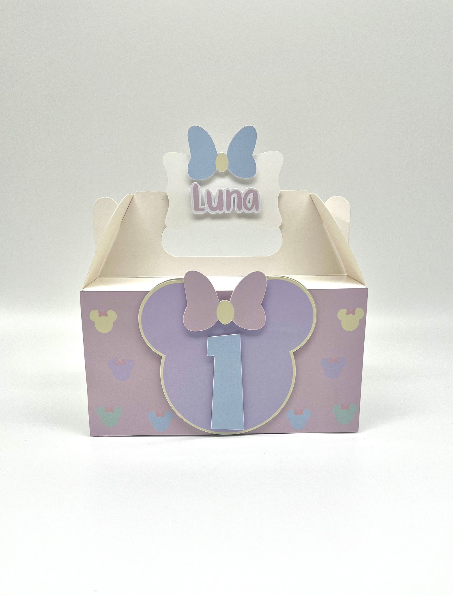 Custom Minnie Mouse Favor Boxes / Party Supplies Minnie Mouse - Etsy